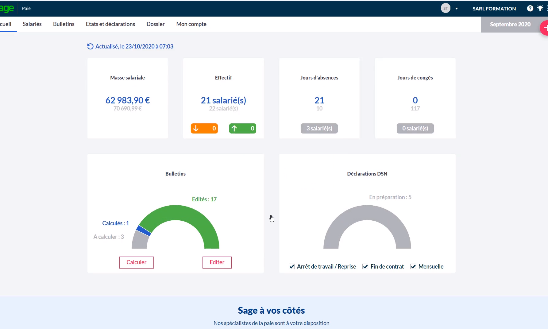 Sage Business Cloud Paie - GILSOFT